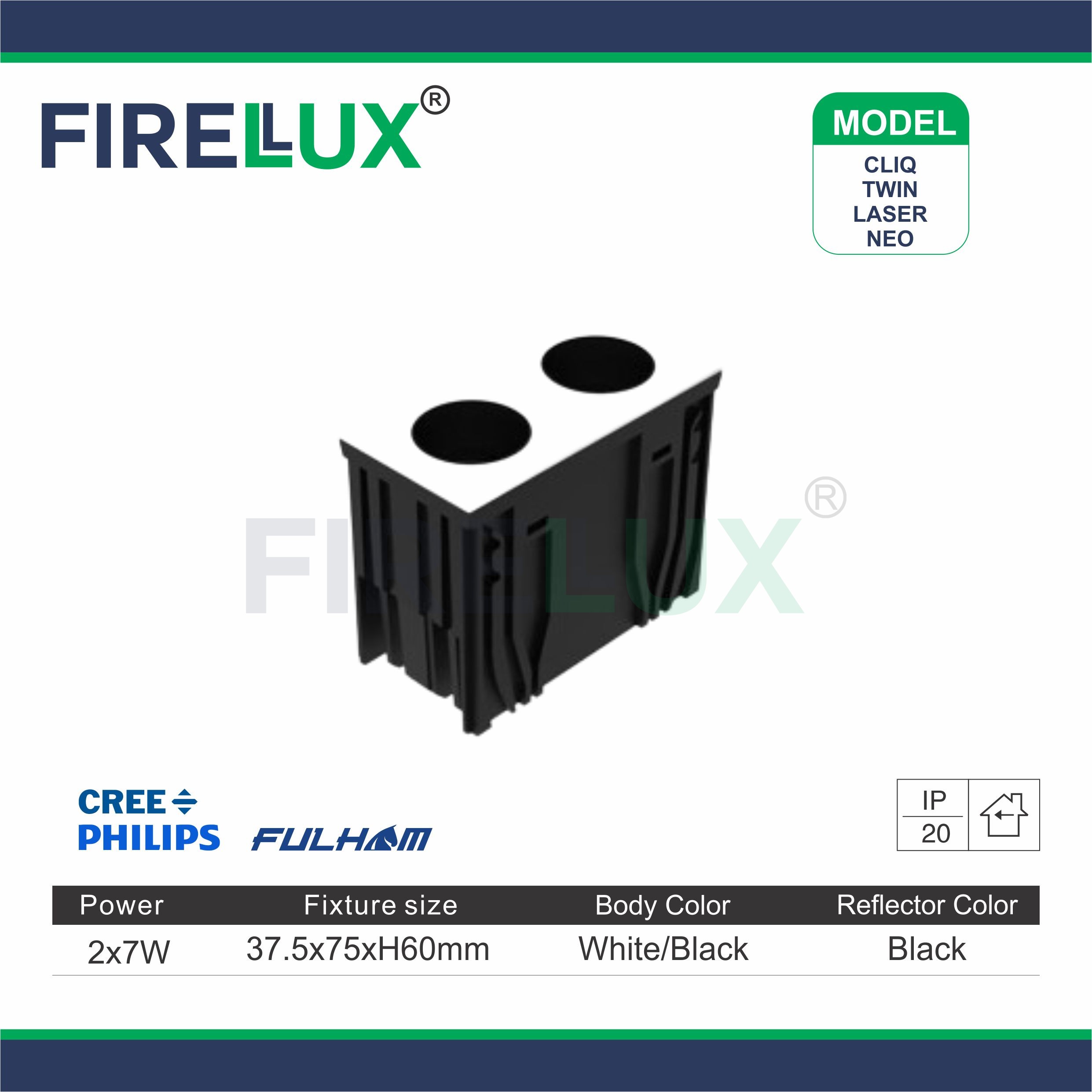 CLIQ TWIN LASER NEO MODULE | FIRELLUX | Rainbow Lighting Solutions